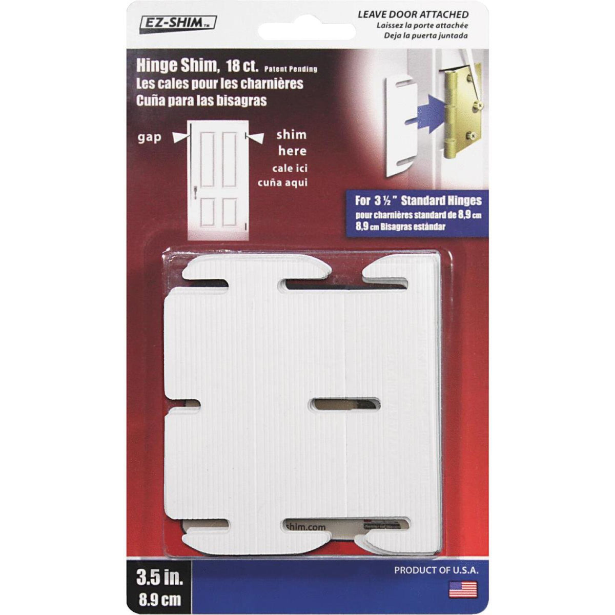 EZ Shim 3-1/2 In. Plastic Hinge Shim - Perry, NY - Burt's Lumber & Building Supply