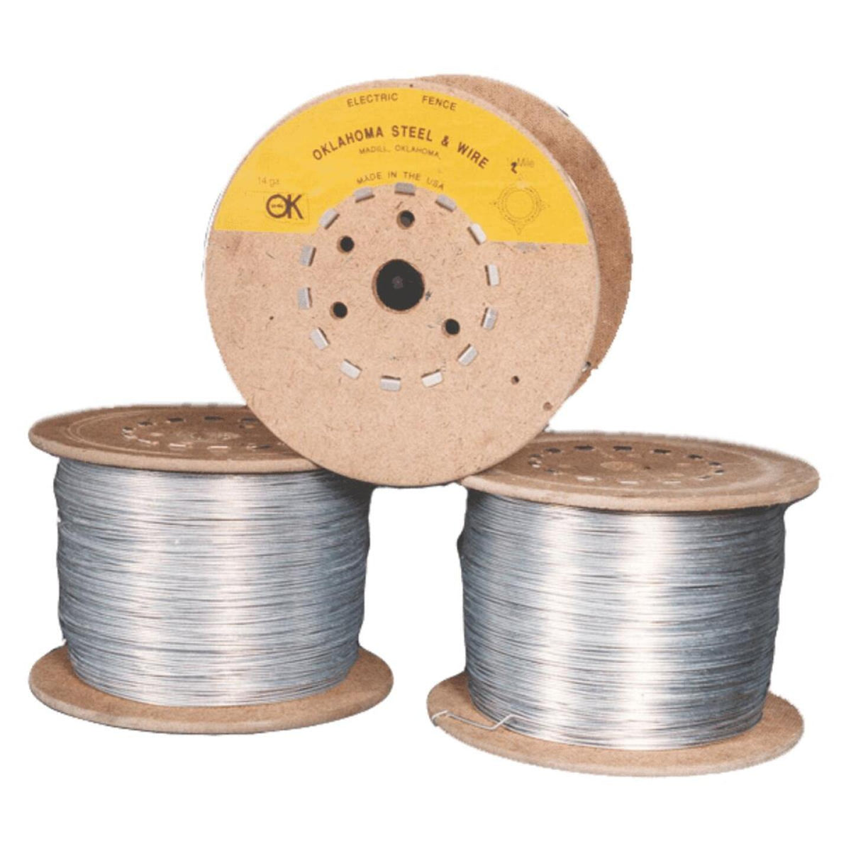 Oklahoma Steel & Wire 1/4-Mile x 14 Ga. Steel Electric Fence Wire ...