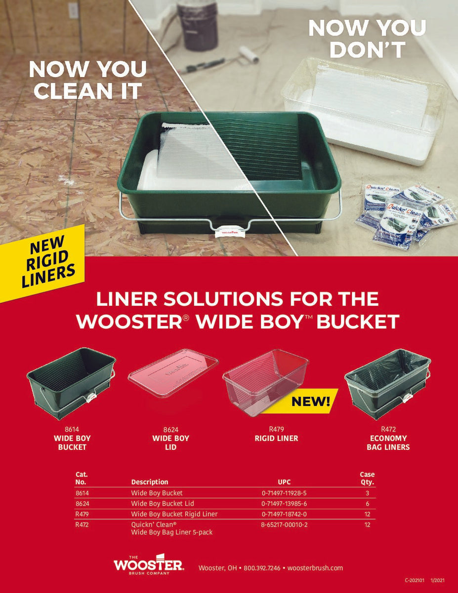Wooster Brush Wide Boy™ Bucket Rigid Liner 5 Gallon - Perry, NY - Burt ...