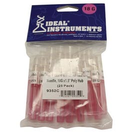 Livestock Injection Needles, Disposable, 1-1/2-In. Poly Hub, 18-Ga., 25 ...