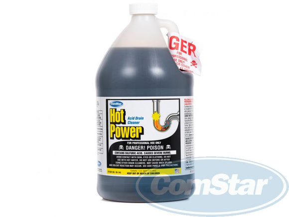 ComStar Hot Power, Professional Sulfuric Acid Drain Cleaner, 1 Gallon ...